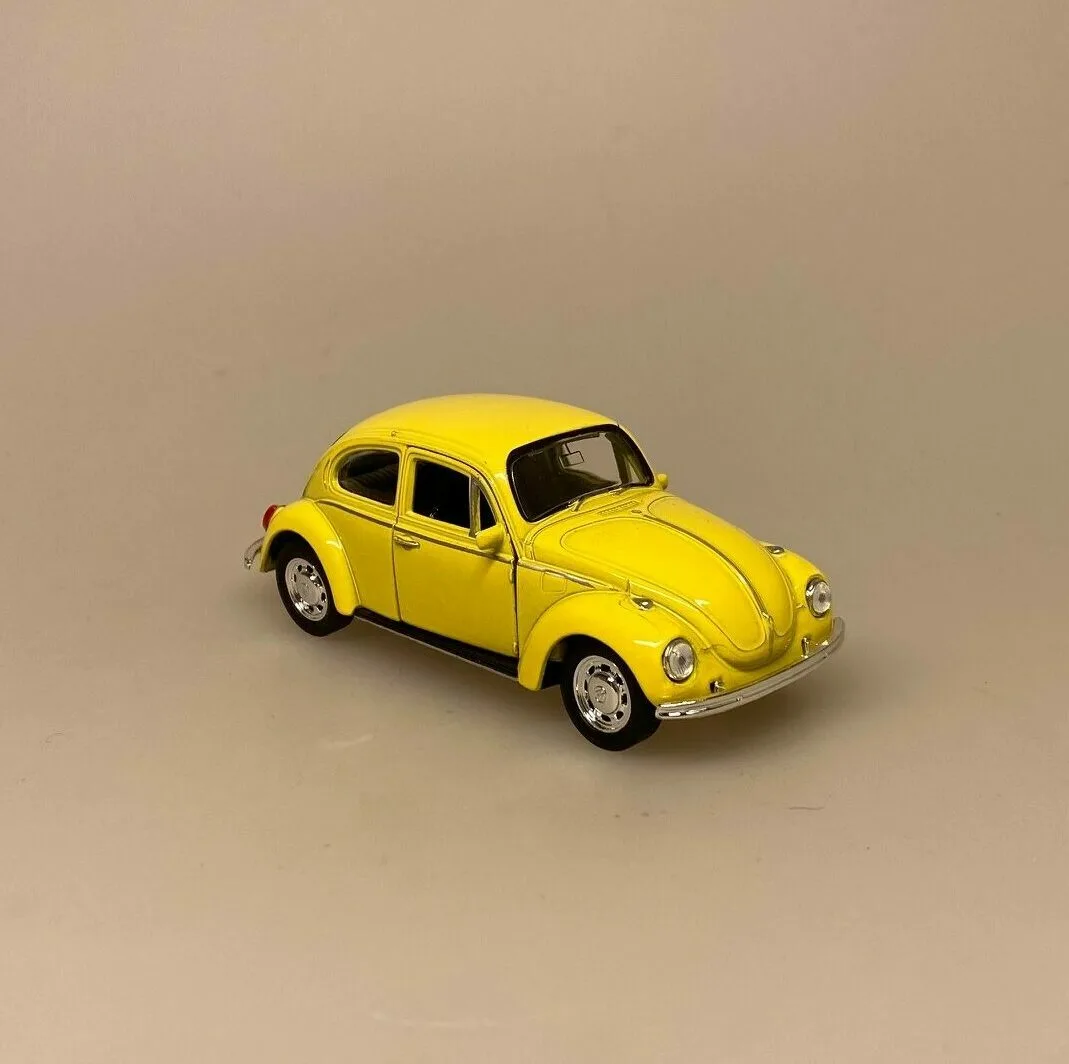 VW Folkevogn Bobbel Classic - Gul med tilbagetræk